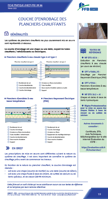 Actualité et réglementation carrelage, chape : nouvelle norme et DTU