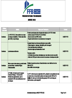 Animations techniques UNECP-FFB 2022