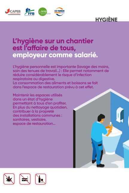 Installations sanitaires pour les chantiers de courte durée : affiches ...